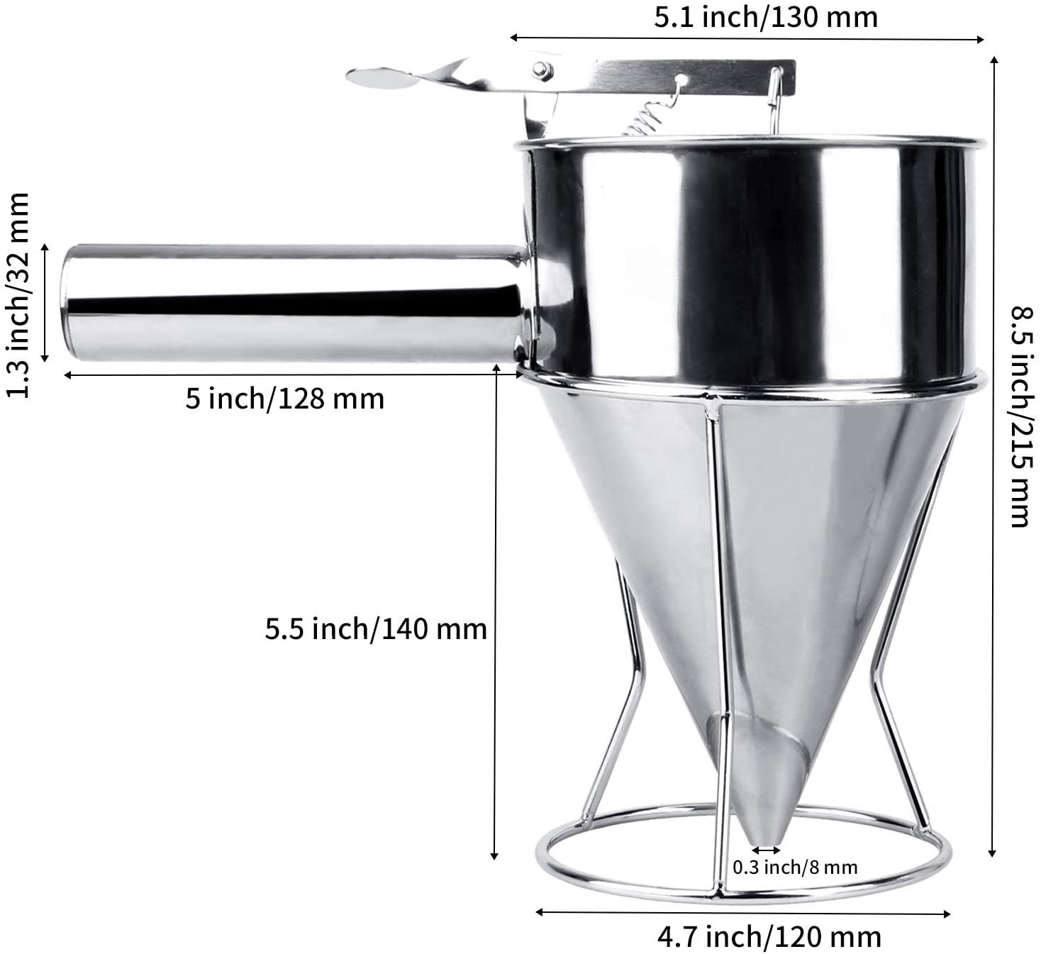 Vedini Wax Pouring Funnel 1200 ml Capacity | JINDEAL INC