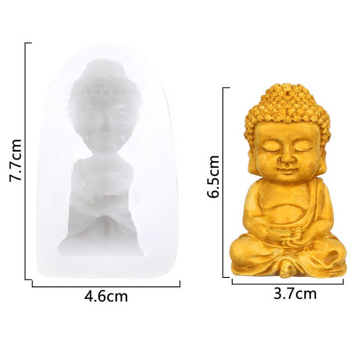 Chocolate mold with Three-dimensional Buddha statue shape Mold